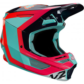 Casco moto FOX V2 Voke Aqua Envío Inmediato | iCasque.es
