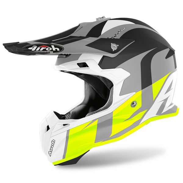 Casco moto Airoh Terminator Open Vision Shoot Yellow Matt en Stock ...