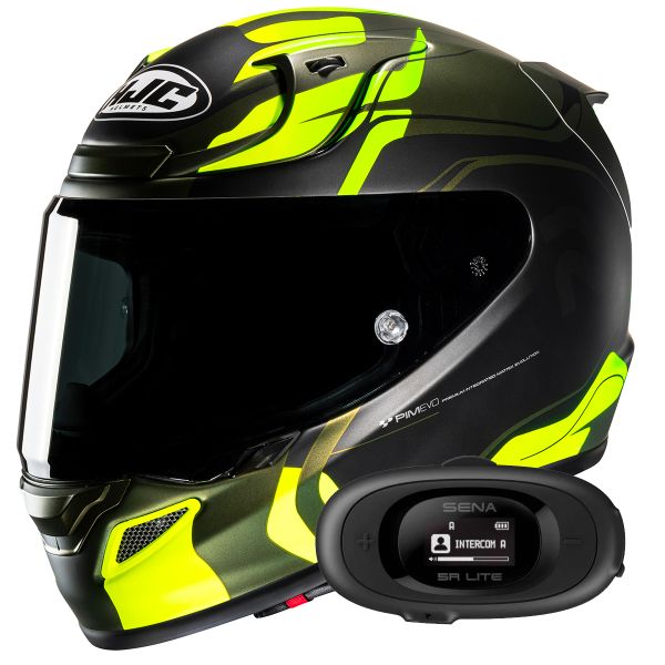 Pack Casco + Kit Bluetooth : HJC RPHA 12 Lawin MC4SF + Kit bluetooth 5R Lite Solo | iCasque.es