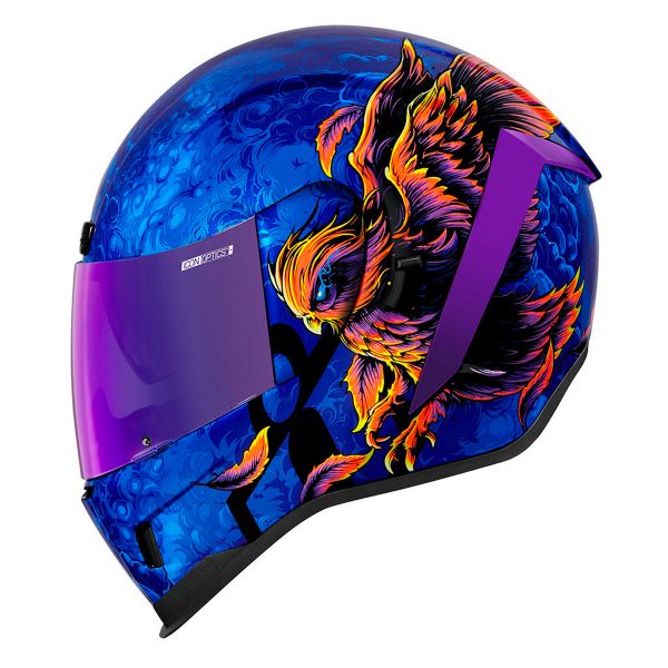 Casco moto ICON Airform Warden Blue Envío Inmediato | iCasque.es