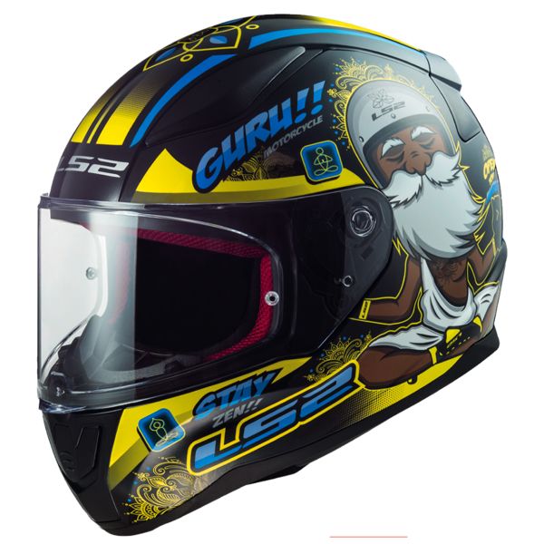 Casco moto LS2 Rapid Buddha Black Yellow FF353 Envío Inmediato | iCasque.es