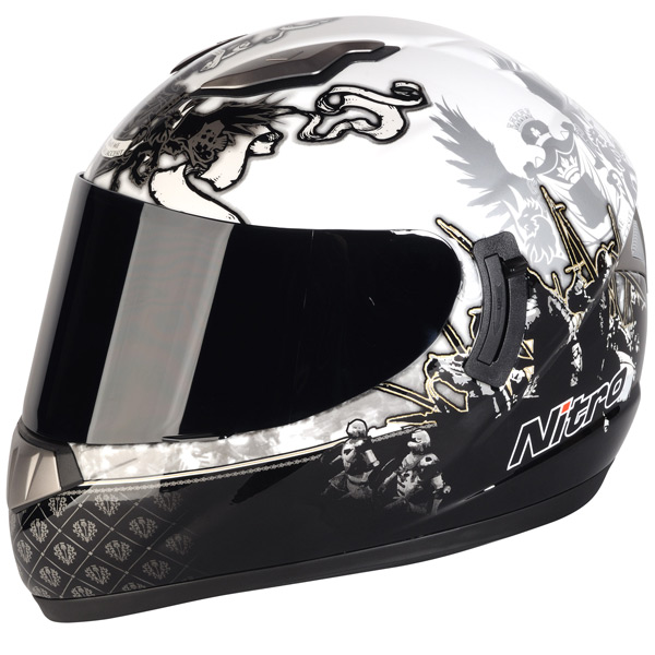 Casco moto Nitro NSFF Medieval DVS Blanco (18) Envío Inmediato | iCasque.es