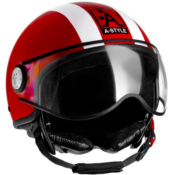 Casco moto Astyle Acidulé Rojo C050 Al Mejor Precio | iCasque.es
