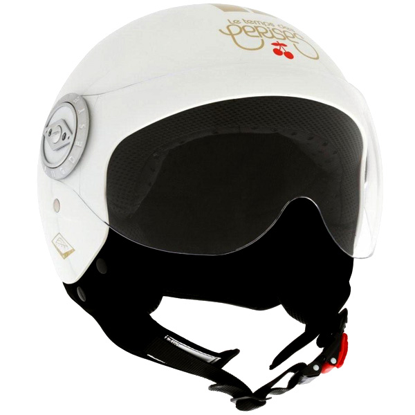 Casco moto Edguard Bobber Couture Cherry Blanco Envío Inmediato ...