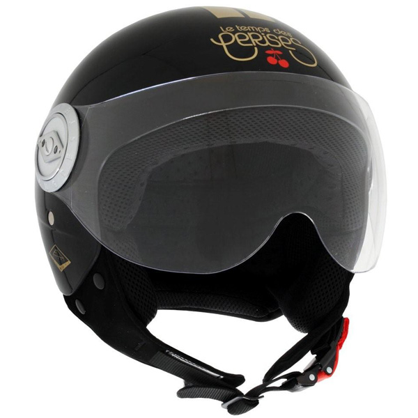 Casco moto Edguard Bobber Couture Cherry Negro Al Mejor Precio | iCasque.es