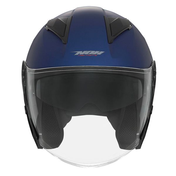 Casco moto NOX N129 Blue Metallic Matt en Stock | iCasque.es