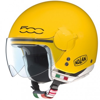 Casco moto Nolan N20 Fiat 500 Emoticon Amarillo 139 Al Mejor Precio | iCasque.es
