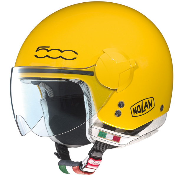 Casco moto Nolan N20 Fiat 500 Emoticon Amarillo 139 Al Mejor Precio | iCasque.es