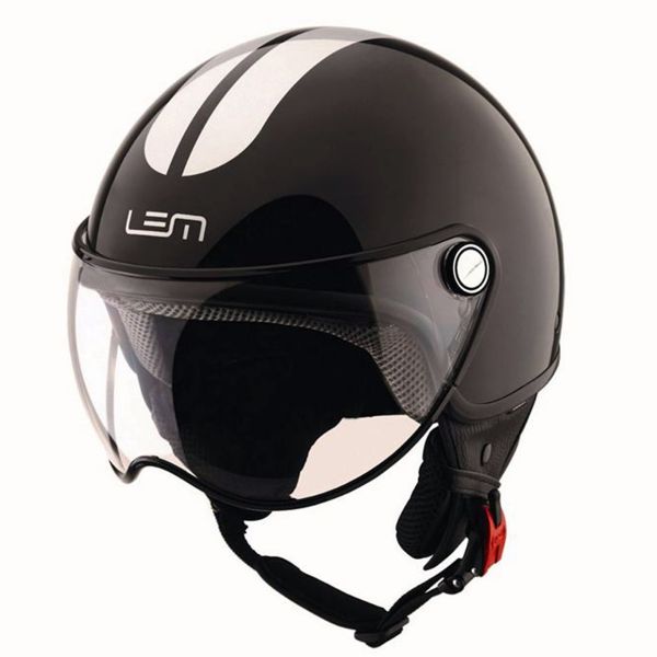 Casco moto LEM Roger Go Fast Black Plata Envío Inmediato | iCasque.es