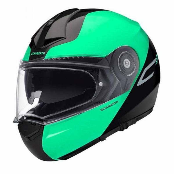 Casco moto Schuberth C3 Pro Split Verde en Stock | iCasque.es