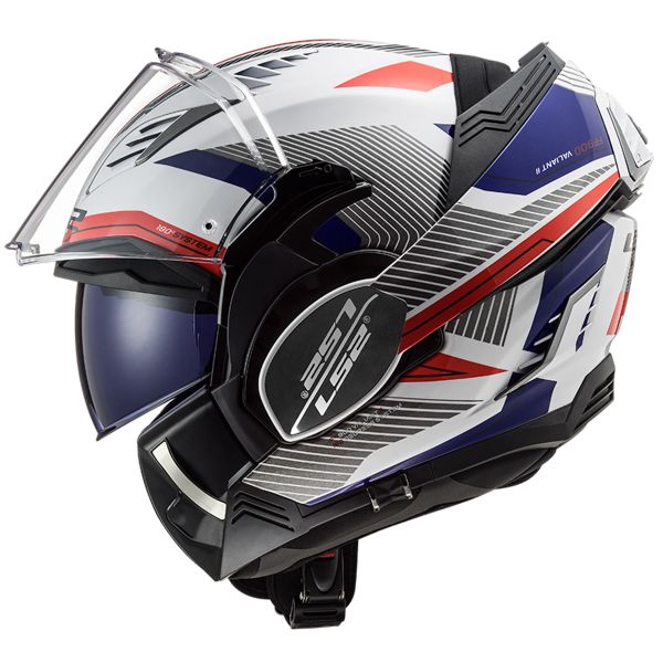 Pack Casco + Kit Bluetooth : LS2 Valiant II Revo White Red Blue FF900 ...