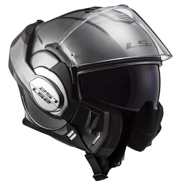 Pack Casco + Kit Bluetooth : LS2 Valiant Jeans Titanium + Linkin Ride ...