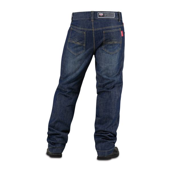 Pantalón moto ICON Strongarm 2 Blue Al Mejor Precio | iCasque.es